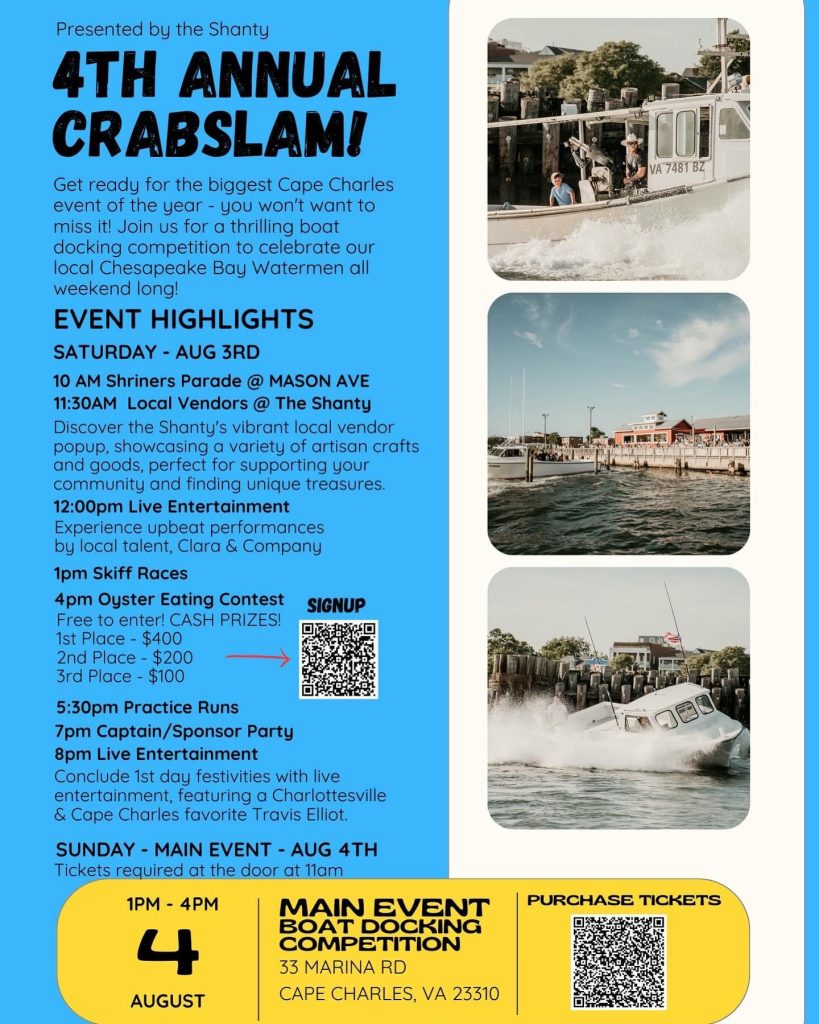 Events from August 10 – August 31 – Cape Charles